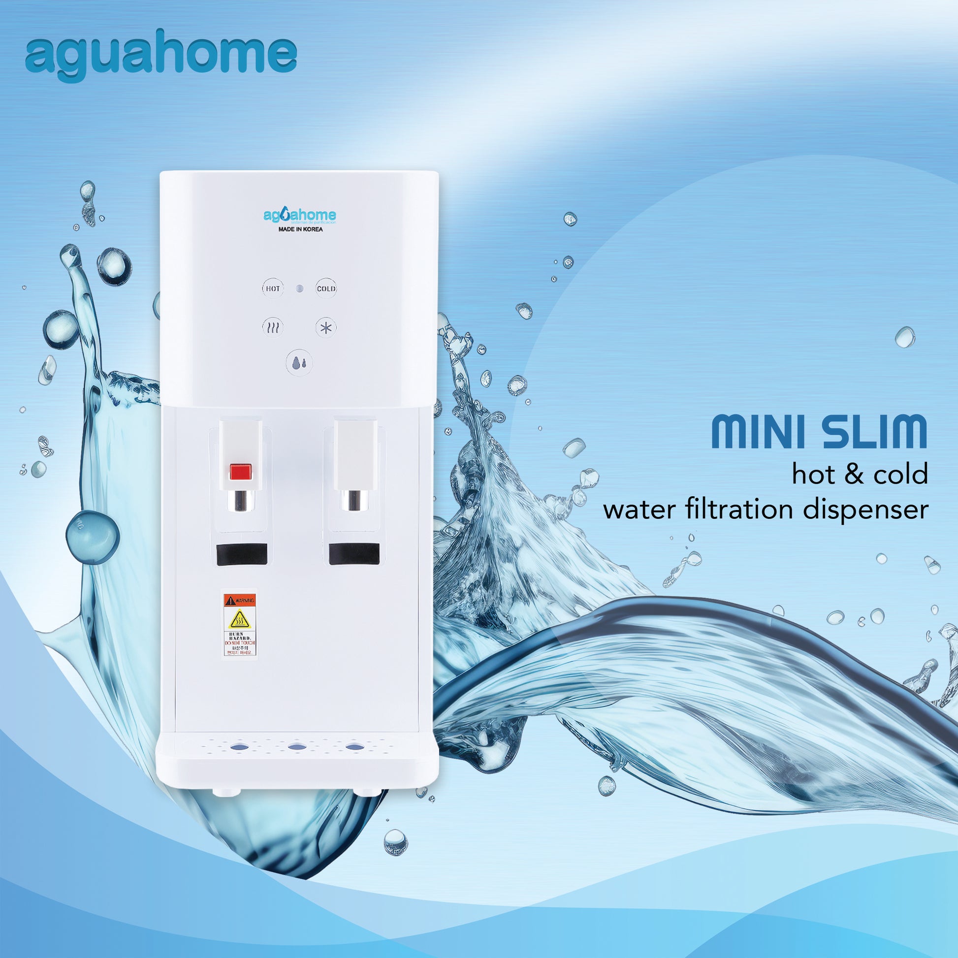 Mini Slim Hot & Cold Water Filtration Dispenser – Aguahome
